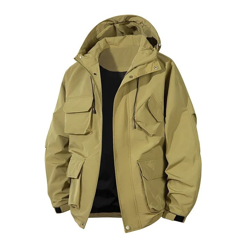Men's Tactical Outdoor Jacket with Durable Water-Resistant Fabric ...
